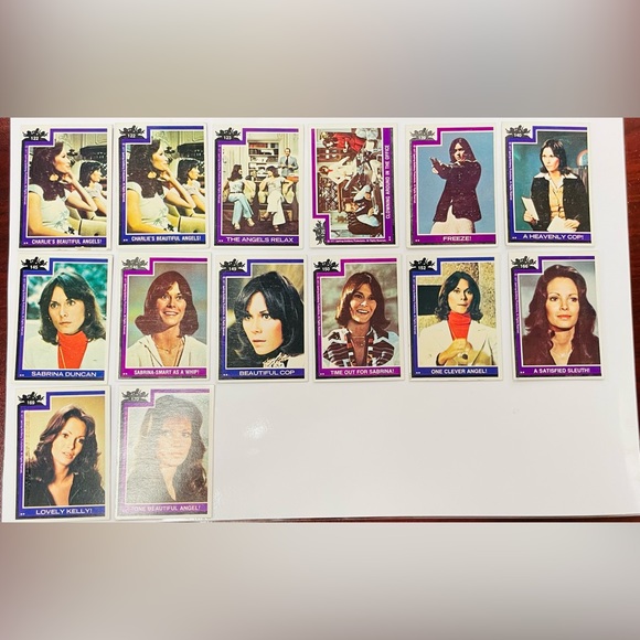 Topps | Other | Vintage Charlies Angels Topps Trading Cards Series 3 Purple Outline | Poshmark